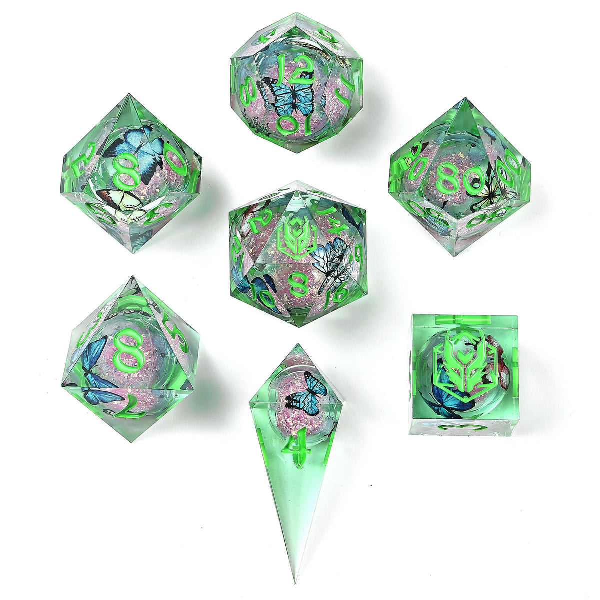 Captured Magic Sharp Edged Liquid Core Dice Set - Dream Wing – Hymgho ...