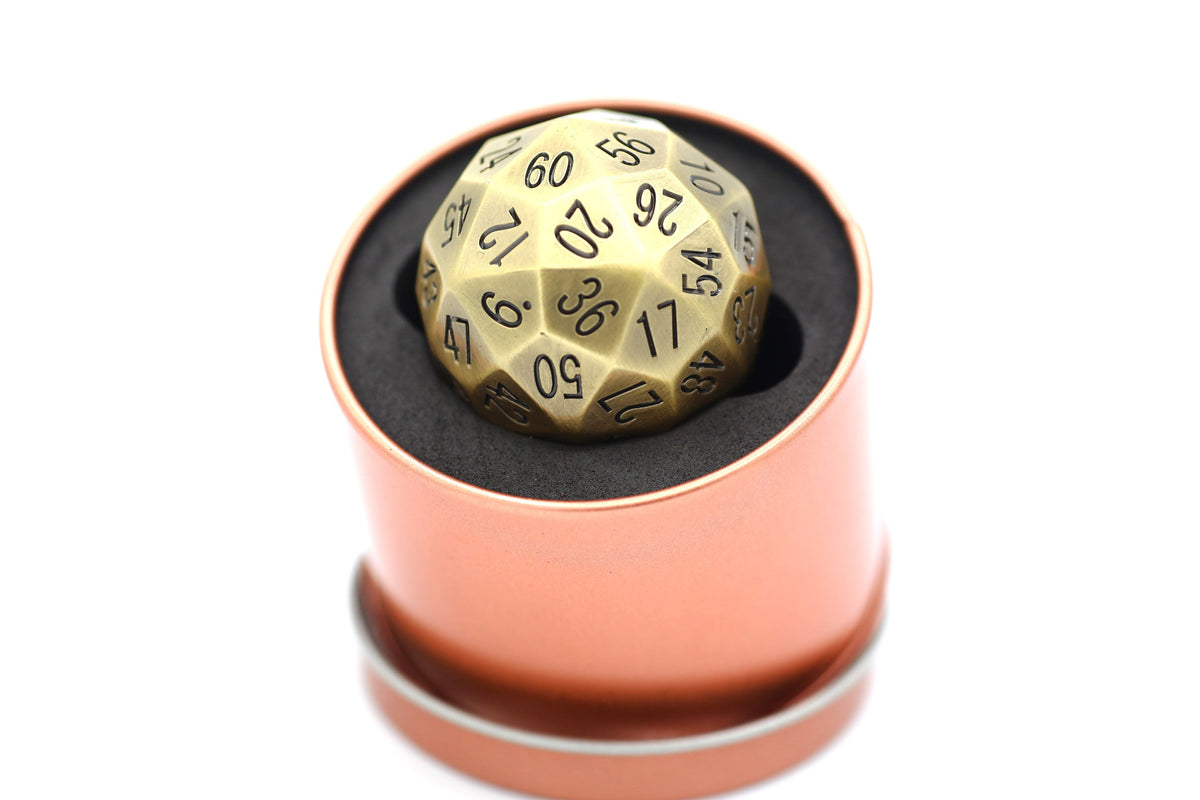 Titan's Fist Metal D60 Dice - Ancient Bronze – Hymgho Premium Dice