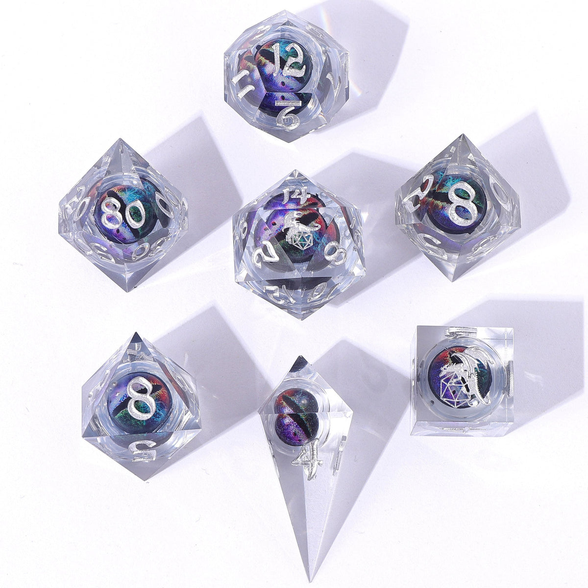 Captured Magic Hand Sanded Sharp Edge Resin - Beholder's Gaze Rainbow ...